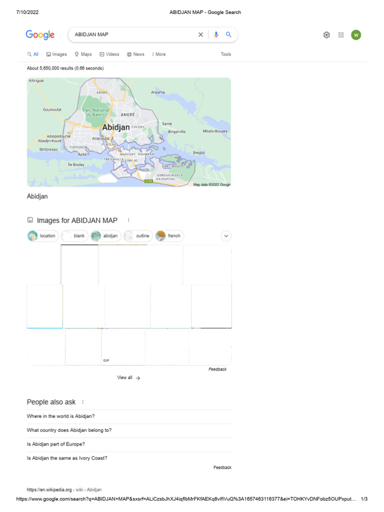 Abidjan City Map Overview | PDF | Ivory Coast