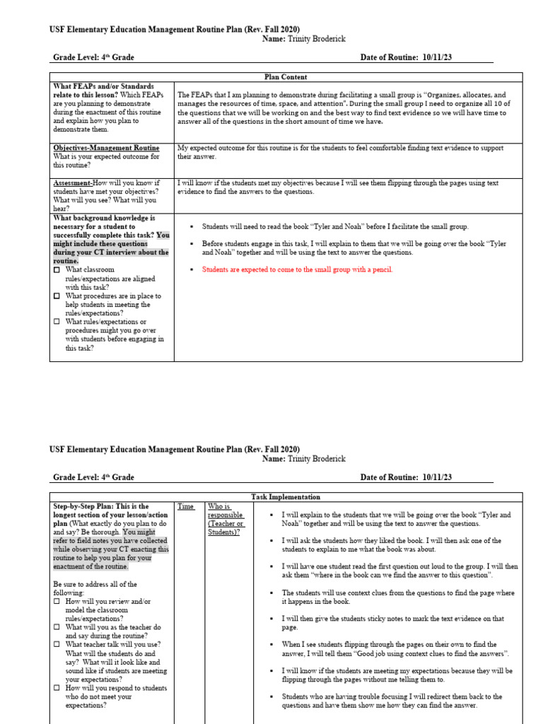 l1 Facilitating A Small Group Lesson Plan | PDF | Teaching | Education ...