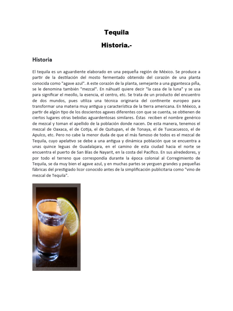 Tequila | PDF