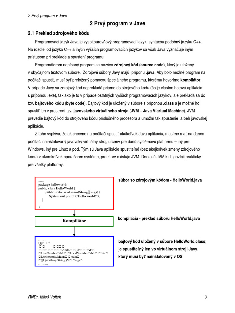 0002 Prvy Program V Jave | PDF