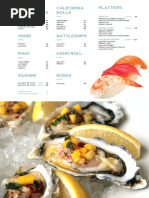 Nammos Restaurant Menu | PDF | Sushi | Salad