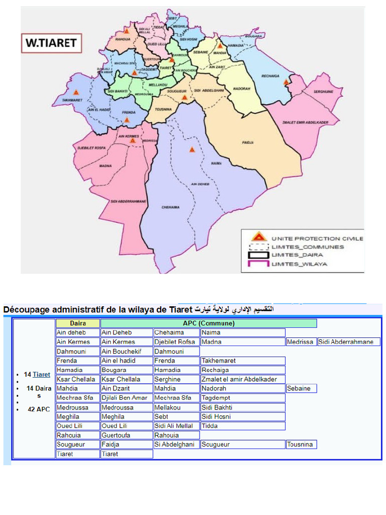 Carte Geo Tiaret | PDF