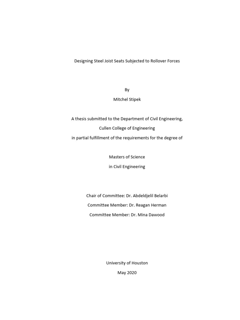 Stipek Thesis 2020 | PDF