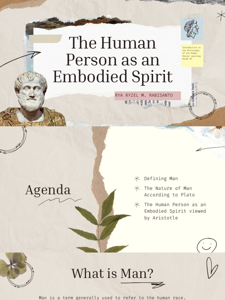 The Human Person As An Embodied Spirit | PDF | Soul | Aristotle
