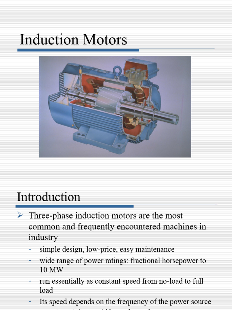 Induction Motor PPT Part1 | PDF | Electric Motor | Electromagnetic ...