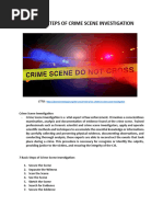 Crime Scene Investigation Case Study | PDF | Crime Scene | Forensic Science