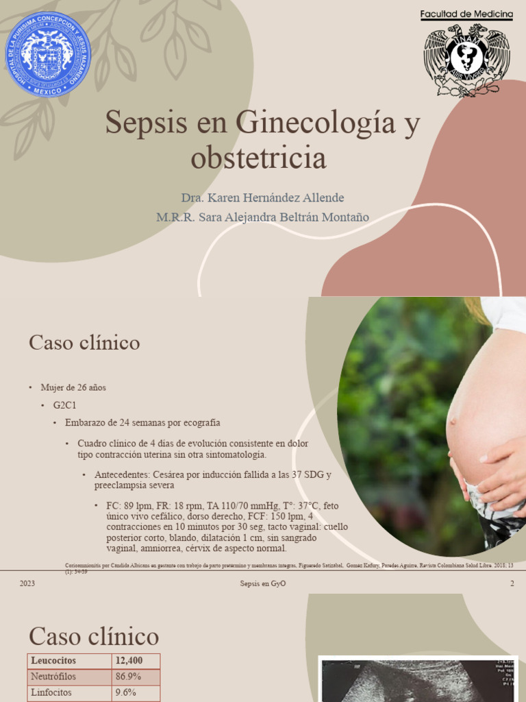 Sepsis en GinecologÃ - A y Obstetricia | PDF | Septicemia | El embarazo