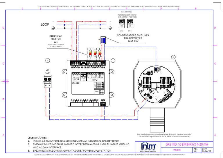 ITD079R100 GAS INDUSTRIAL TO EM340 420mA-INIMA4 | PDF