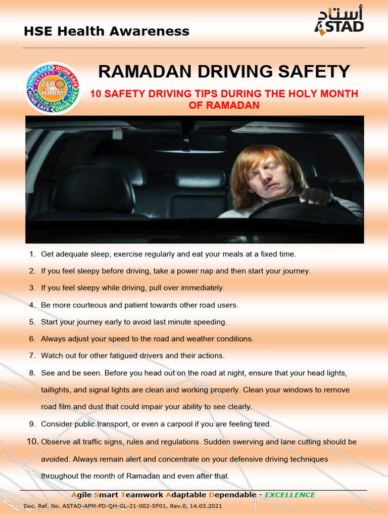 Ramadan Driving Safety | PDF