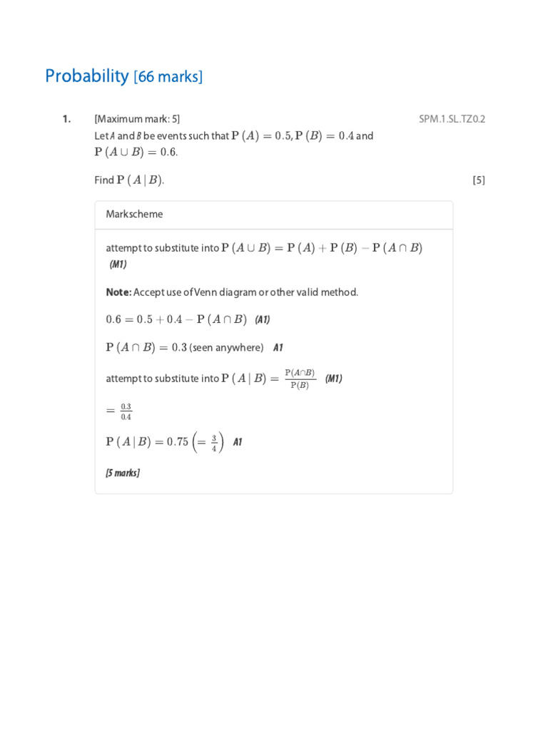 Probability Solutions | PDF | Mathematical Objects | Mathematical Concepts