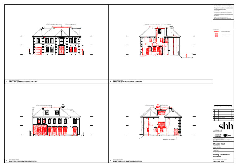 200 - C01 Existing - Demolition Elevations (AI 001) | PDF | Components ...