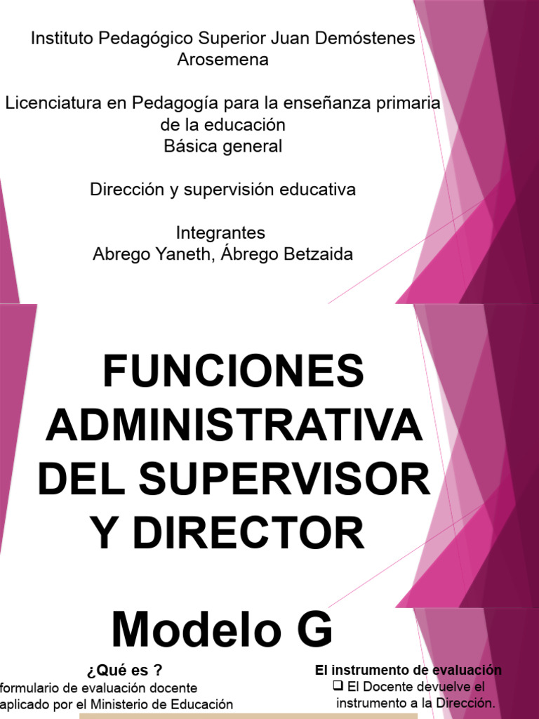 Modelo G | PDF