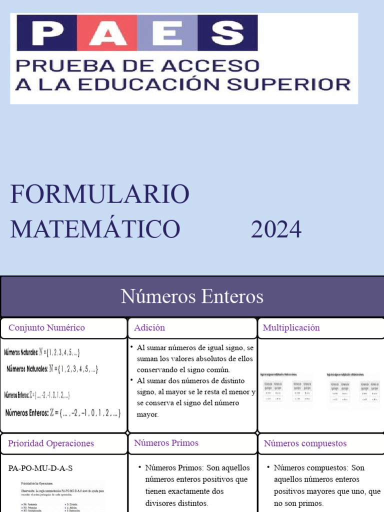 Paes | PDF | Ecuaciones | Números
