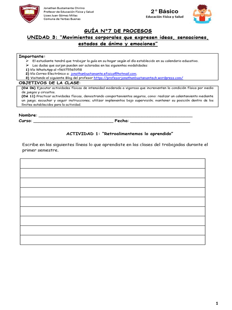 Guia 2do Basico 7 | PDF