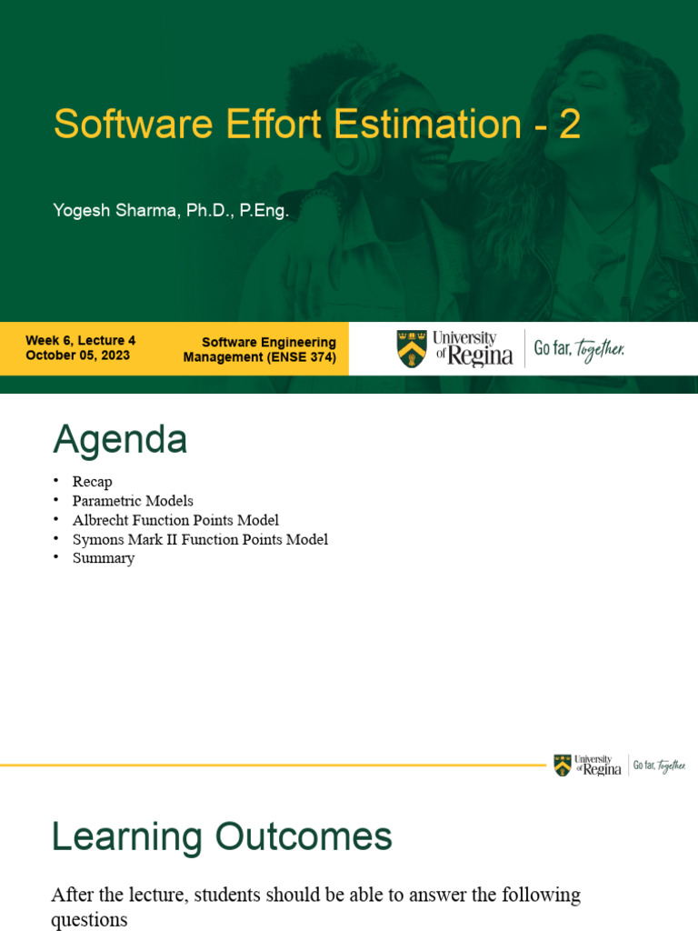 Lecture 2 Software Effort Estimation 2 Pdf Payroll Overtime