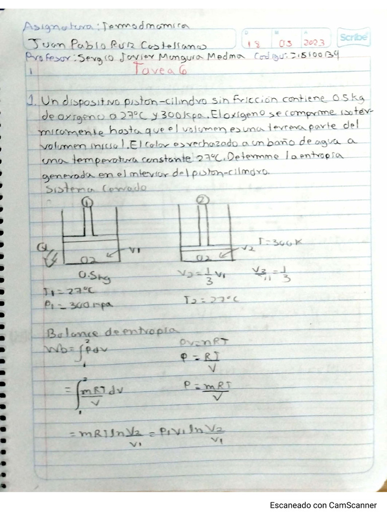 Tarea 6 Termo | PDF