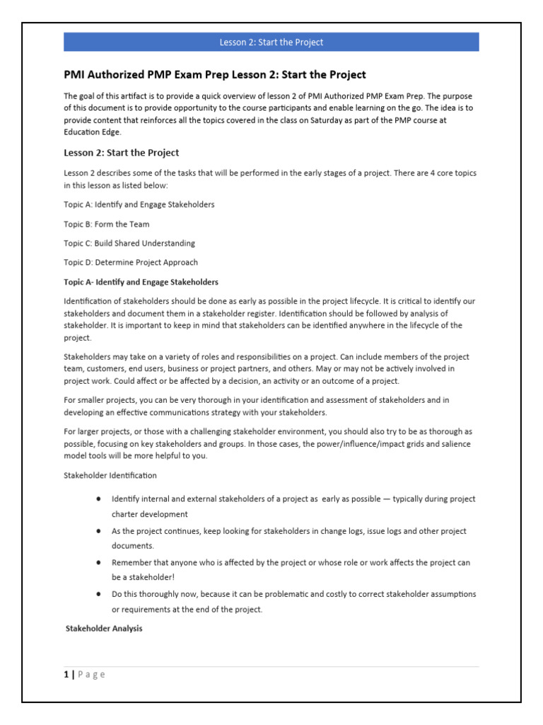 Lesson 2 Start The Project | PDF