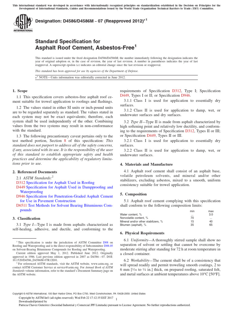 Norma ASTM Adhesivo Taf | PDF | Materials | Building Engineering