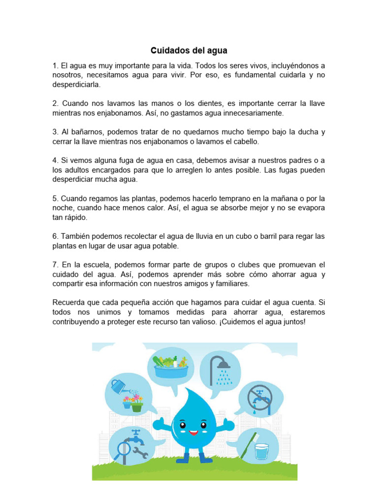 Cuidados Del Agua | PDF