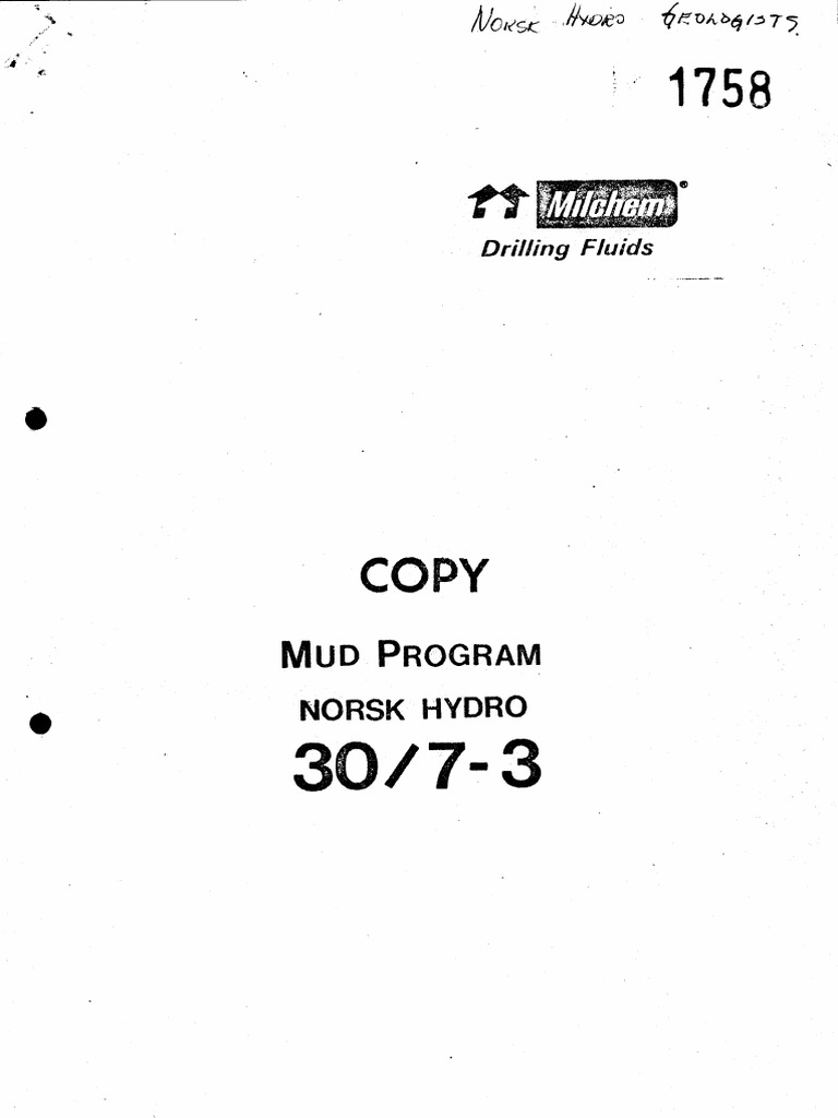 386 12 Mud Program | PDF