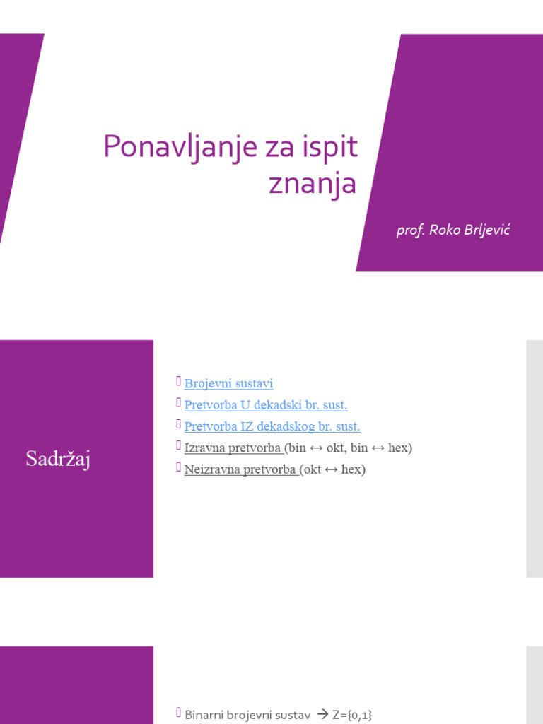 Ponavljanje | PDF