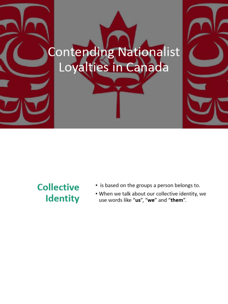 Lesson 4 Social 20-4 Contending Nationalist Loyalties (Adjusted To 20-2 ...
