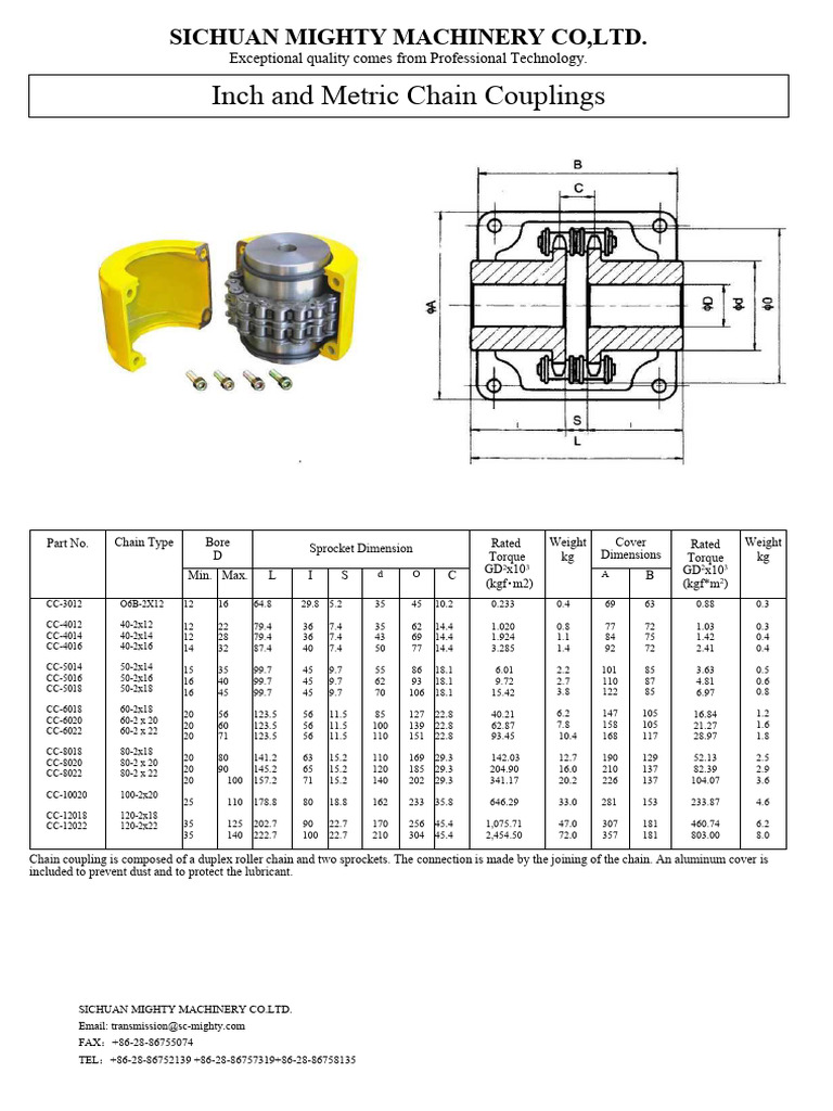 KC Chain Coupling Catalogs | PDF