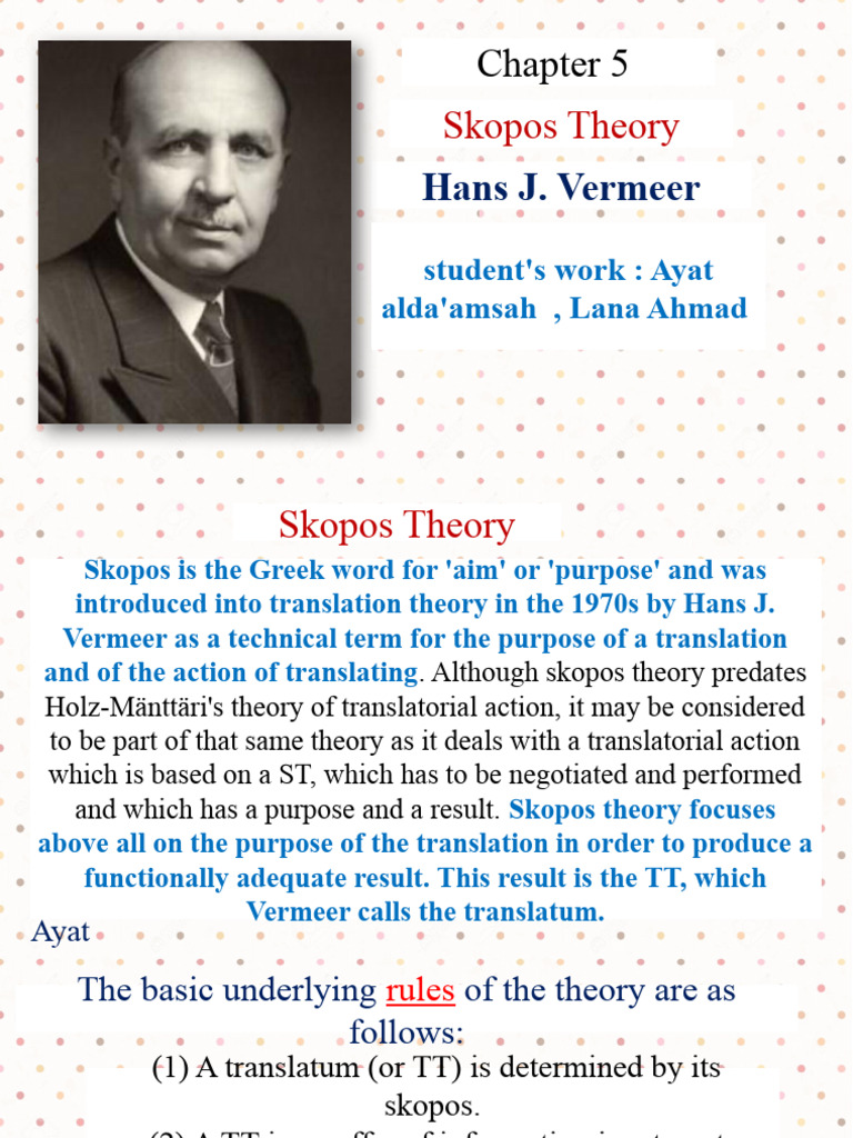 Skopos Theory | PDF | Academic Discipline Interactions | Cognitive Science