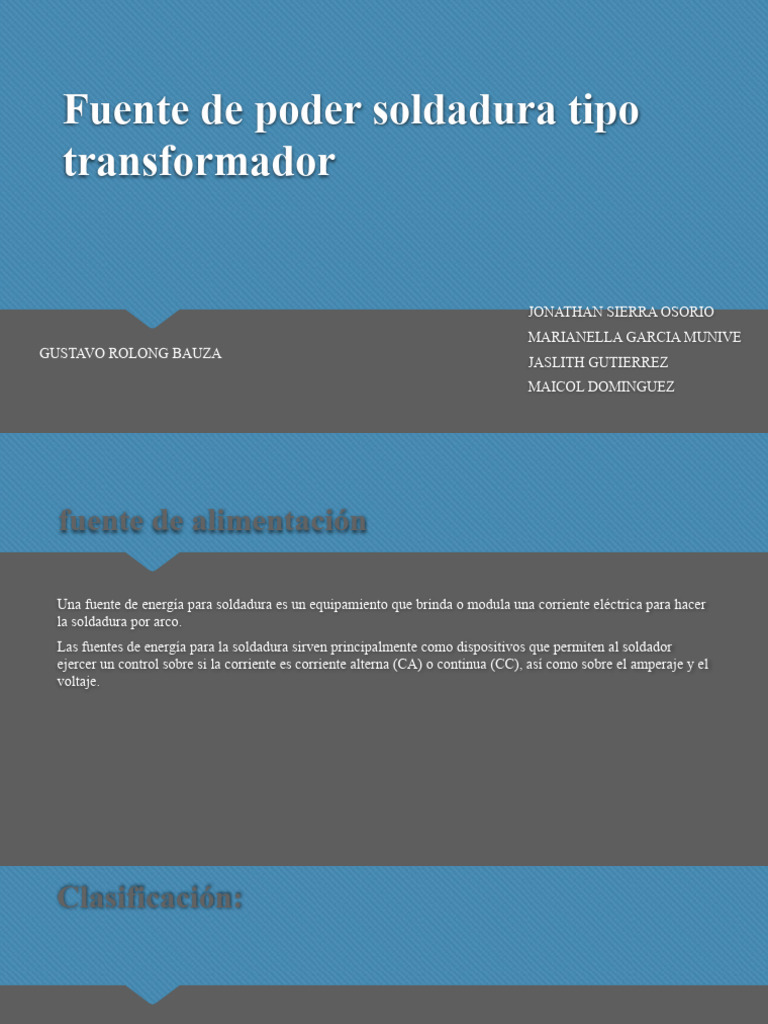 Fuente de Poder Soldadura Tipo Transformador | PDF | Metrología ...