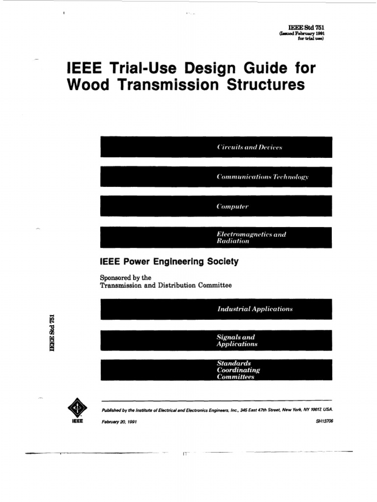 IEEE Trial-Use Design Guide For Wood Transmission Structures | PDF ...