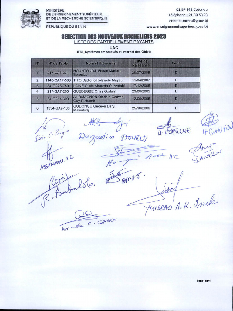 Uac Ifri Partiellement Payants | PDF