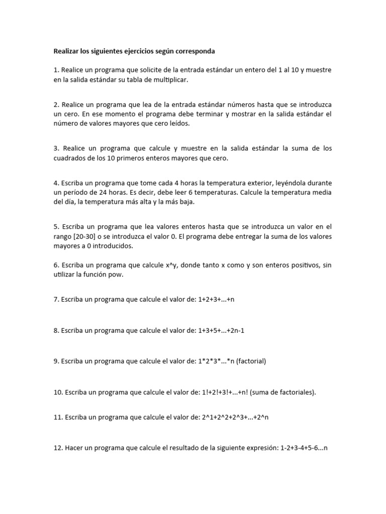 Ejercicios de Programación en Python | PDF | Entero | Aritmética