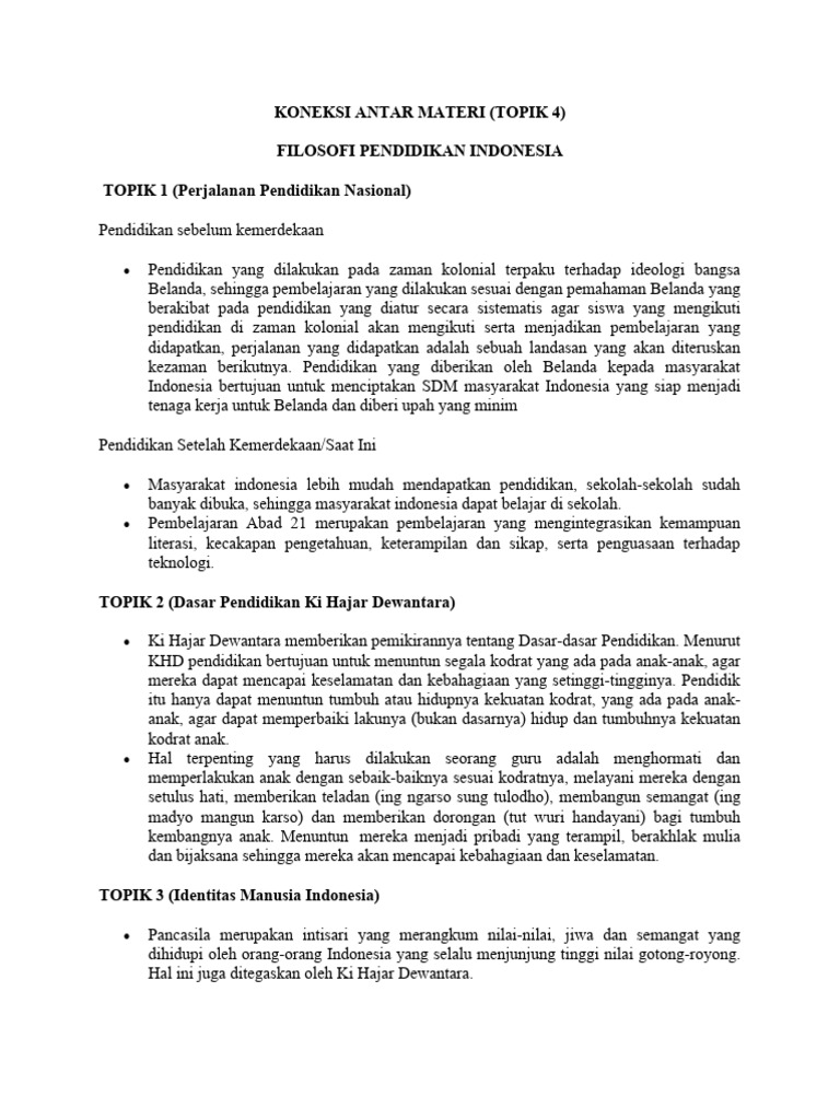 T4-Koneksi Antar Materi | PDF