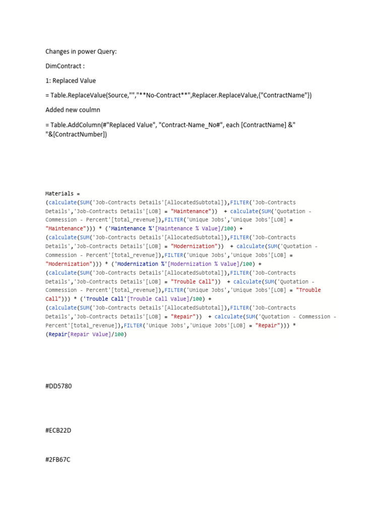 Changes in Power Query | PDF