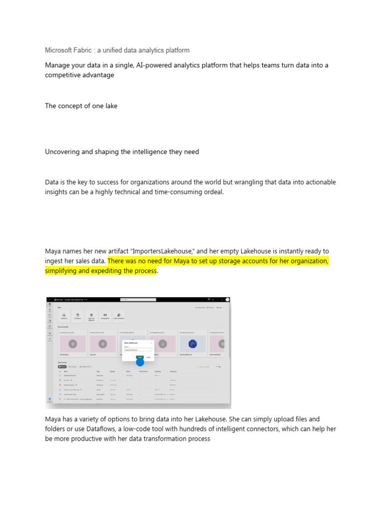 Microsoft Fabric | PDF