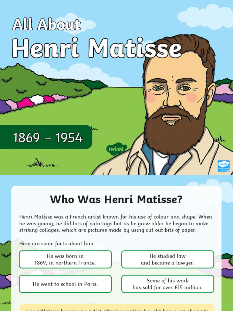 Henri Matisse Information PDF | PDF | Paintings | Still Life