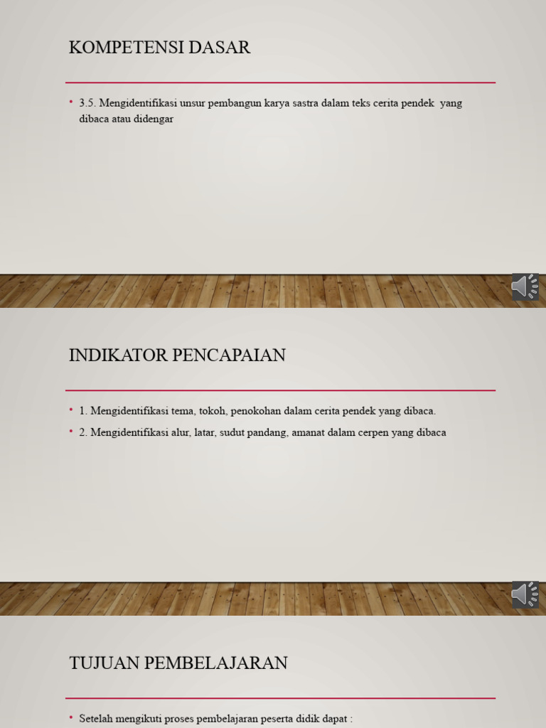 PPT KD 3.5 DAN 4.5 (Teks Cerpen) | PDF