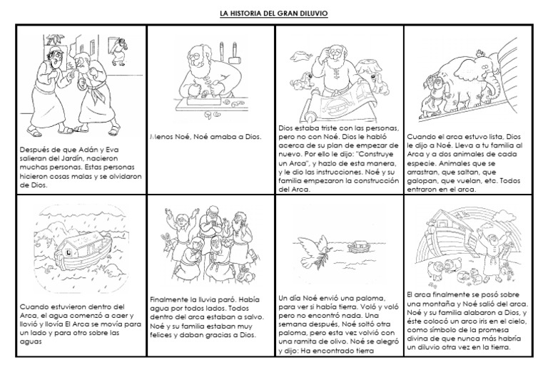 Imprimir La Historia Del Gran Diluvio 17-04-23 | PDF | Arca de Noé | Noé