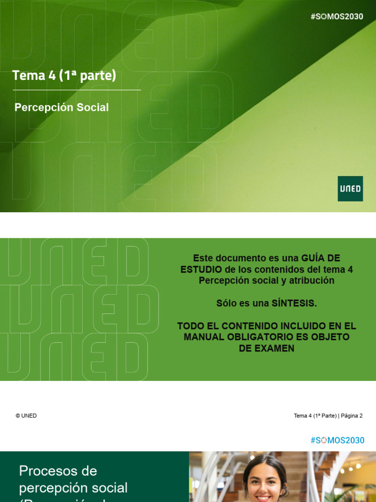 Tema 4 (1 Parte) | PDF | Percepción | Las emociones