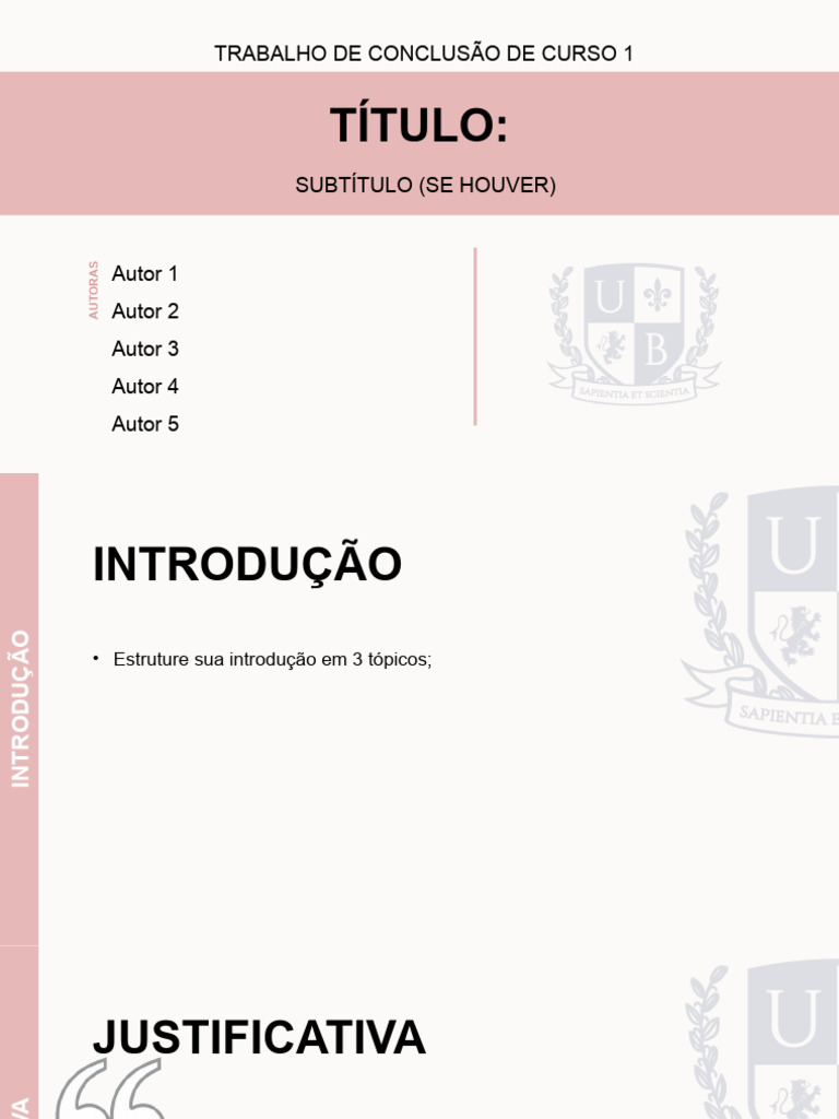 tcc1 Modelo de Slides | PDF