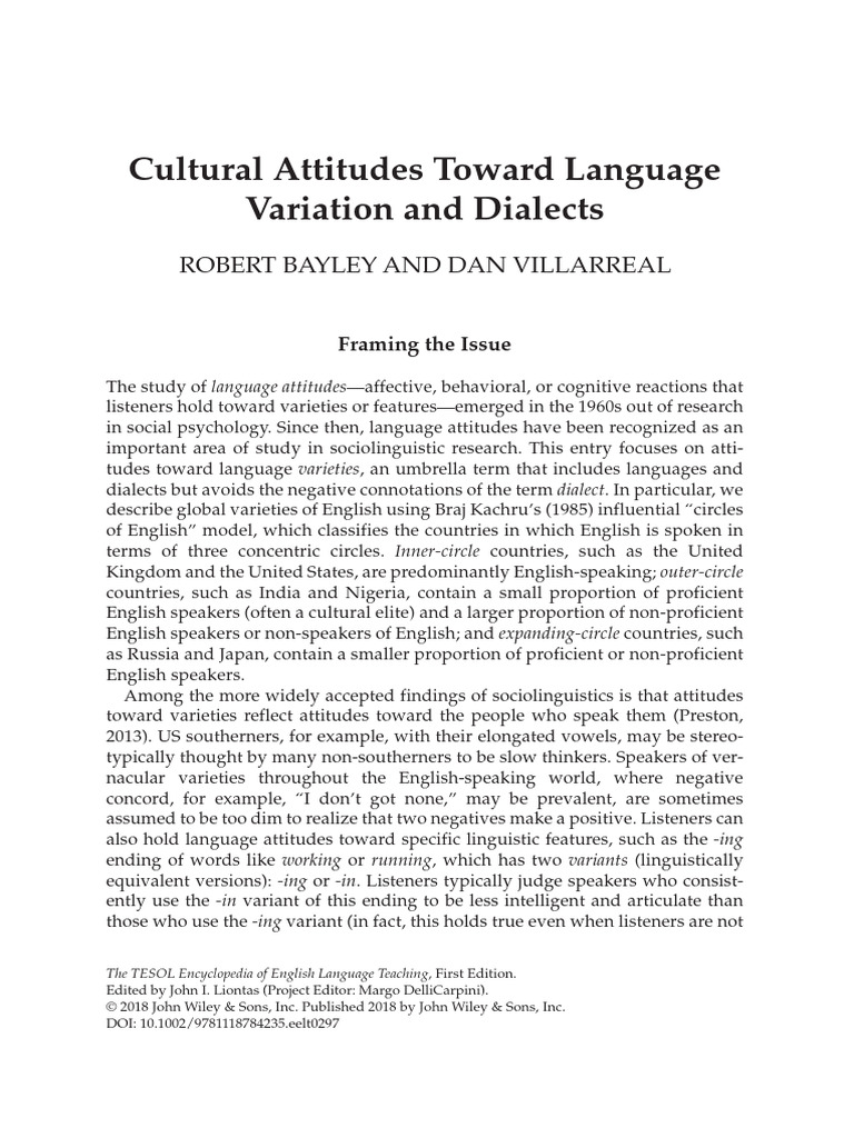 Bayley and Villarreal 2018 - Cultural Atts Towar | PDF