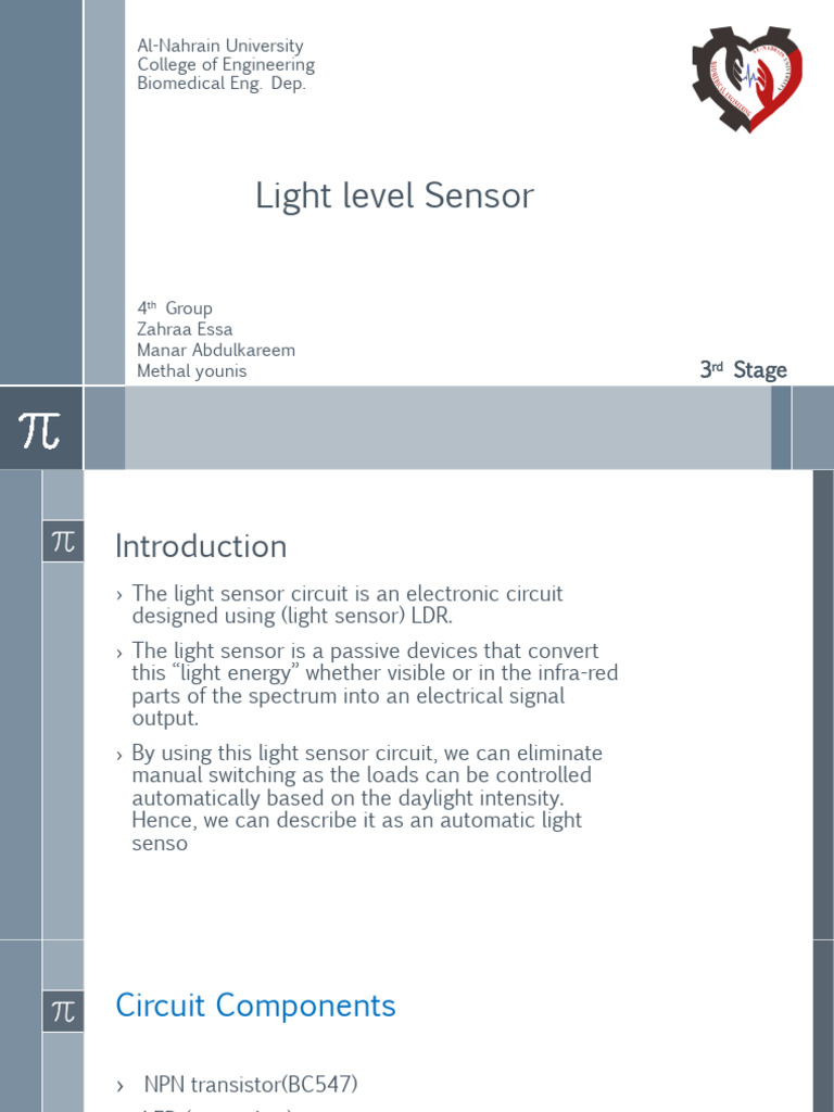Light Level Sensor | PDF | Transistor | Bipolar Junction Transistor