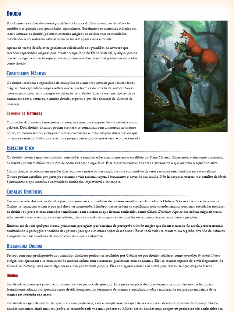 Druidas de Etherion | PDF