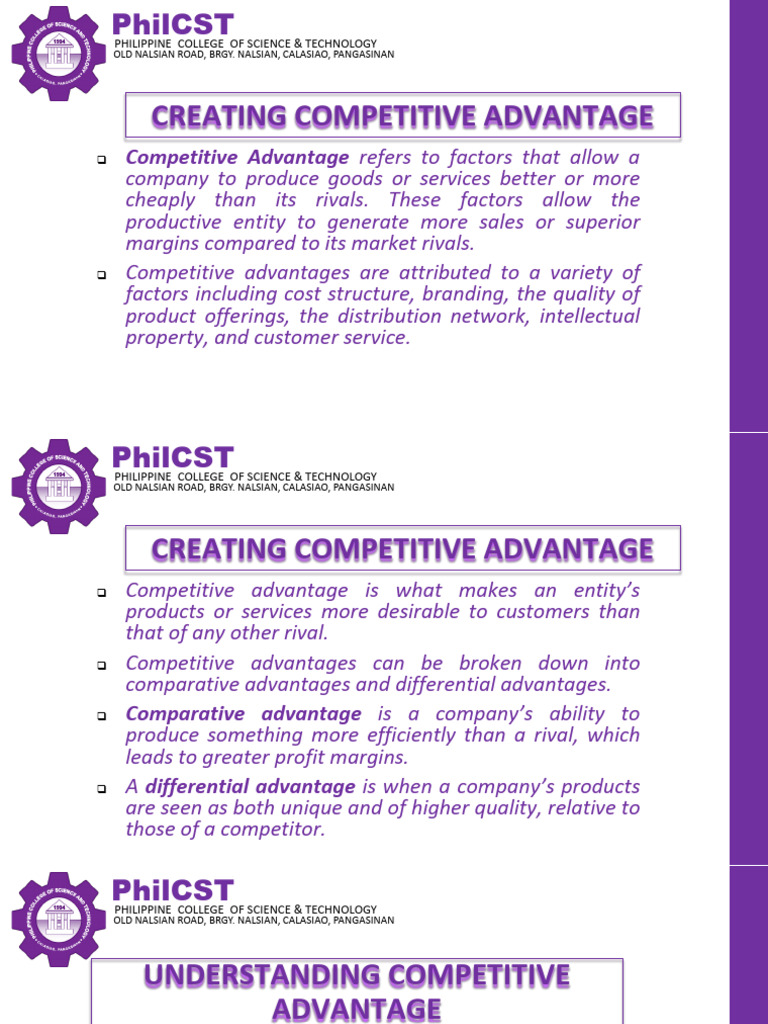 Module 5 - Creating Competitive Advantages | PDF