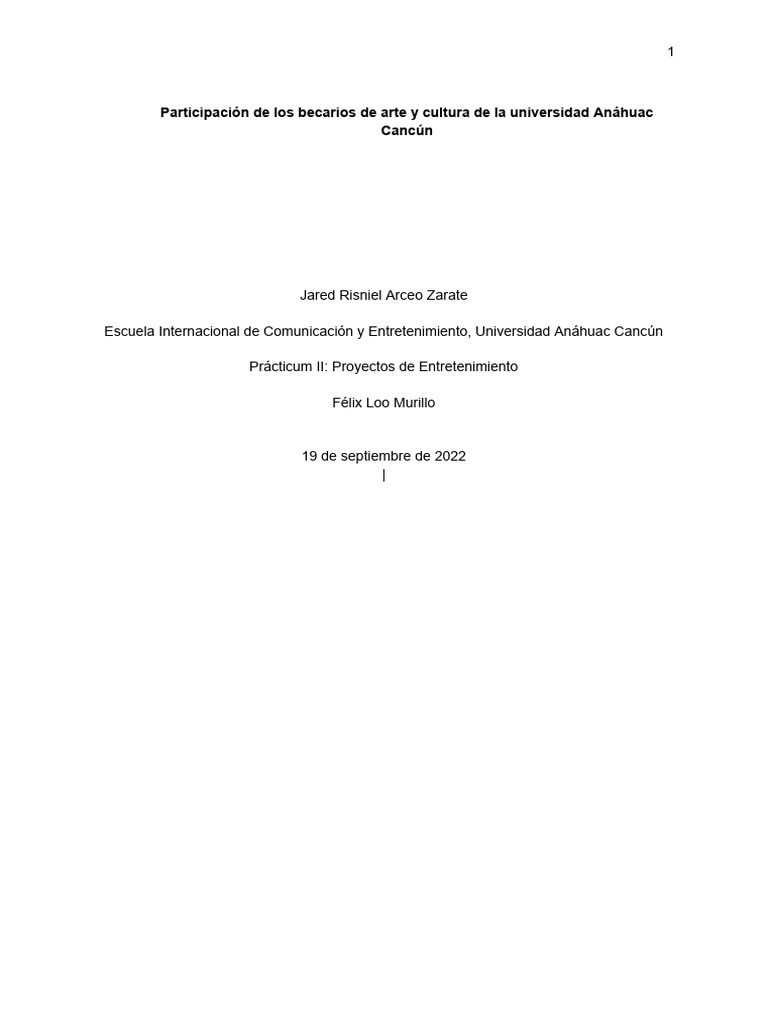 Practicum II Proyecto Jared Informe | PDF