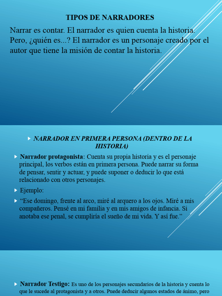 Tipos de Narrador | PDF | El Principito