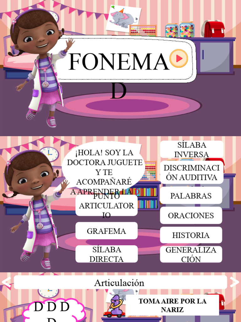 Actividades para aprender el fonema D | PDF