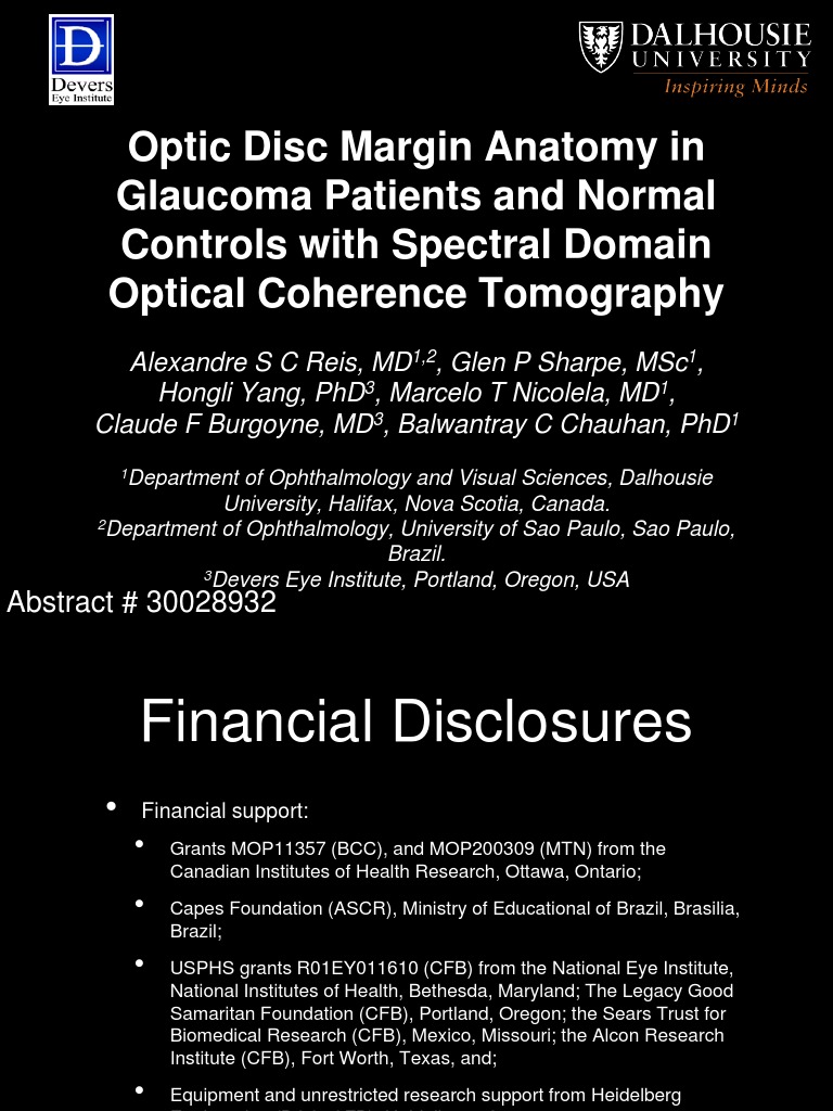 Optic Disc Margin Anatomy in Glaucoma Patients and Normal Controls With ...