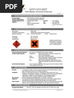 MSDS For Paint | PDF | Personal Protective Equipment | Solvent
