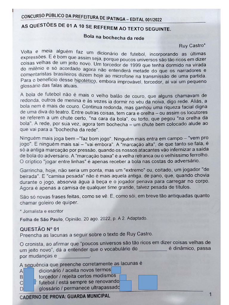 GCM Ipatinga NFHJ | PDF